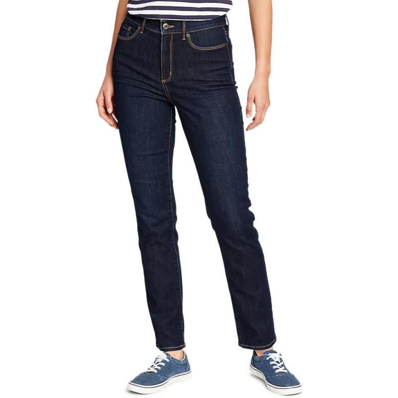 Eddie Bauer Women’s Revival High-Rise Slim Straight Jeans, Aged(Aged ...